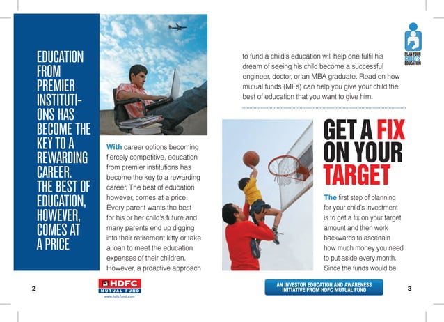 HDFC MF - 'Plan Your Child's Education' | PDF | Mutual Funds | Personal ...