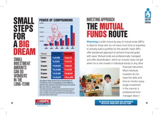 HDFC MF - 'Plan Your Child's Education' | PDF