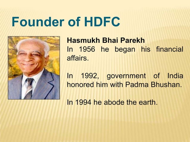 Hdfc power point | PPT