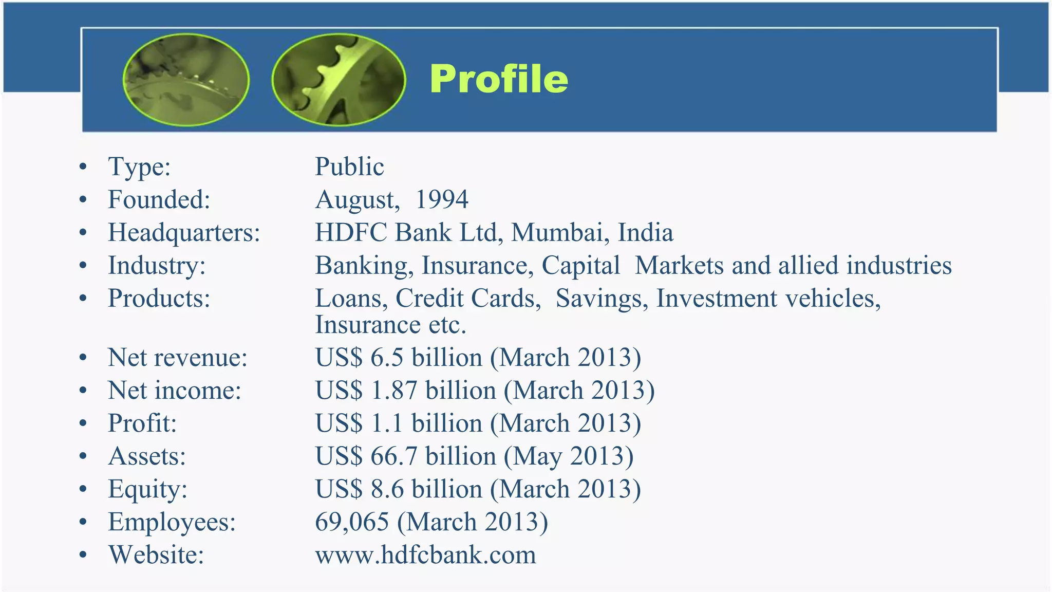 Hdfc presentation | PPTX