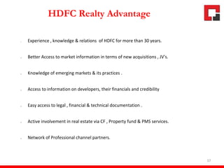 Hdfc Realty Limited corporate presentation | PDF
