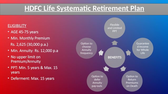 HDFC Retirement Plans.pptx hdfc retirement | PPTX