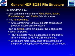Profile of HDF-EOS5 Files | PPT