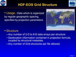 HDF-EOS Maintenance, Current Development and Tools | PPT | Computing ...