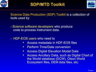 HDF-EOS Maintenance, Current Development and Tools | PPT | Computing | Technology & Computing
