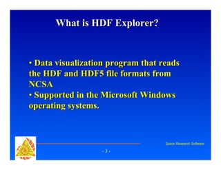 HDF Explorer | PDF