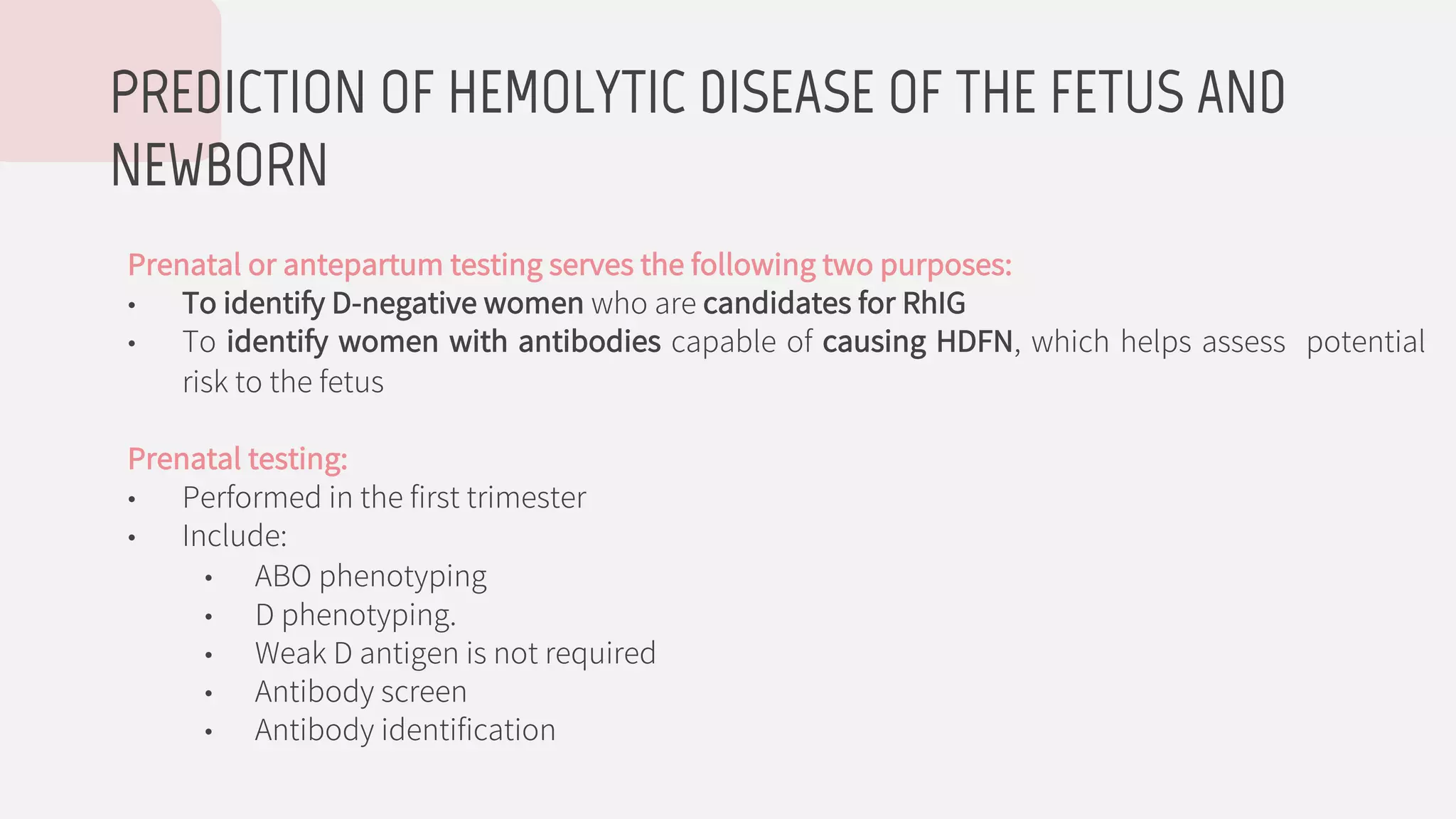 Hemolytic Disease of the Fetus and Newborn (HDFN) | PDF