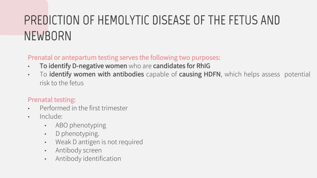 Hemolytic Disease of the Fetus and Newborn (HDFN) | PDF | Pregnancy ...