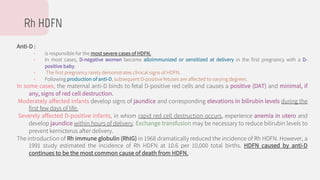Hemolytic Disease of the Fetus and Newborn (HDFN) | PPT