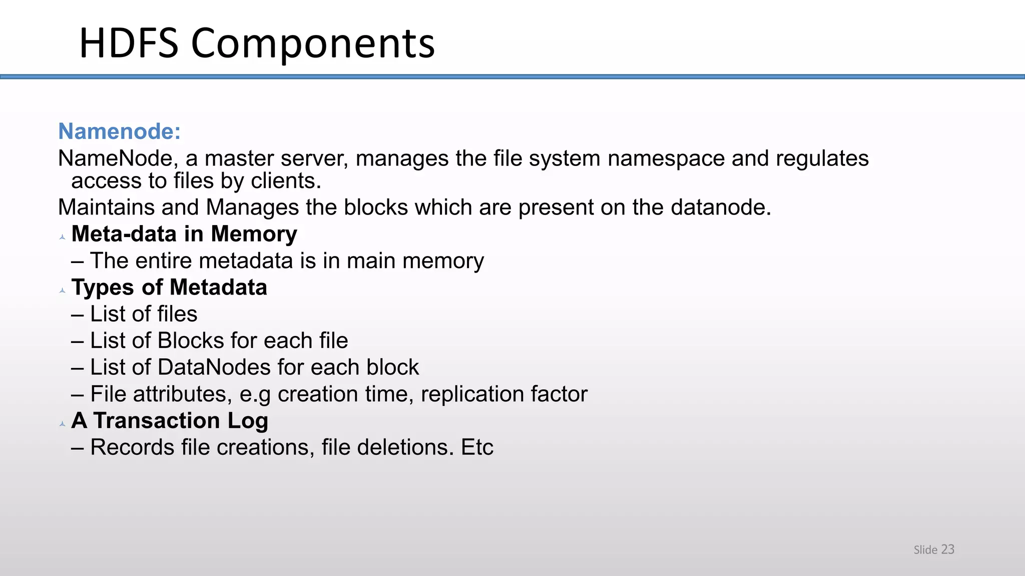 Hadoop File system (HDFS) | PPTX