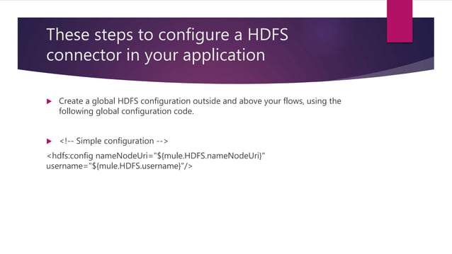 Hdfs Connector Ppt