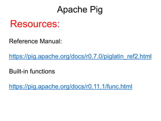 Hadoop, Map Reduce and Apache Pig tutorial | PPTX
