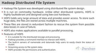 Hadoop File System was developed using distributed file system design. | PPTX | Computer ...