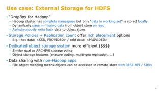 HDFS tiered storage | PPTX | Cloud Computing | Internet