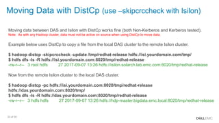 Hadoop Tiering with Dell EMC Isilon - 2018 | PDF
