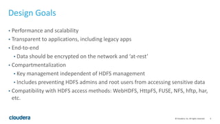 Overview of HDFS Transparent Encryption | PPTX