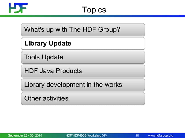 HDF Update | PPT