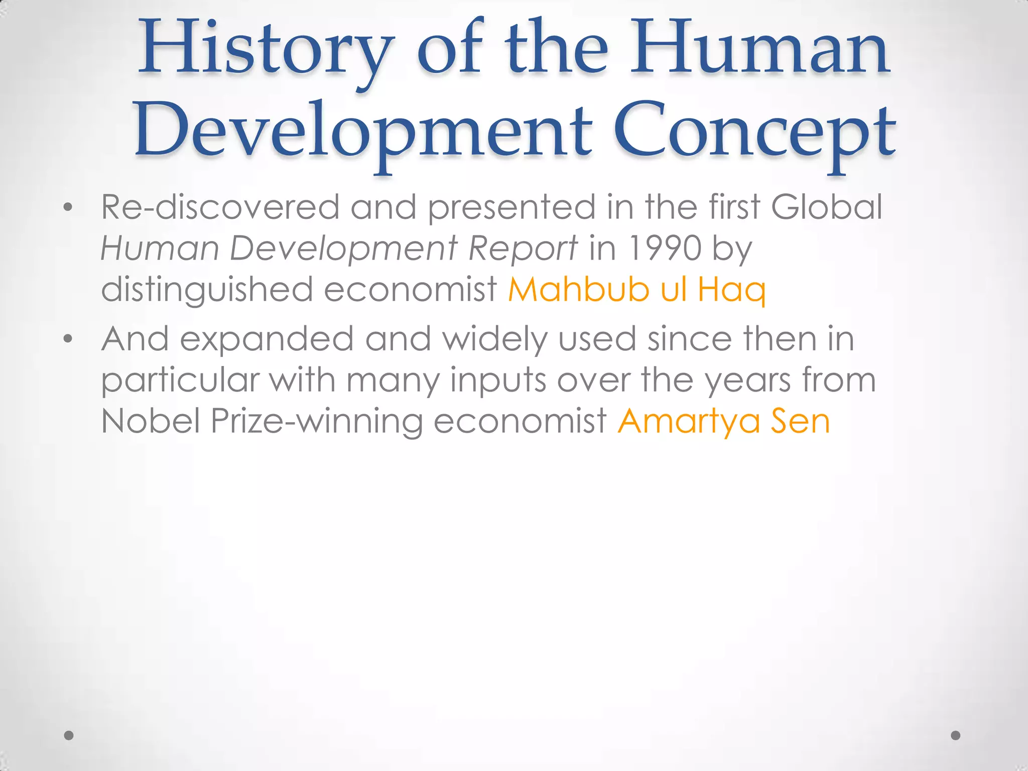 HUMAN DEVELOPMENT INDEX AND ITS MEASUREMENT | PPTX