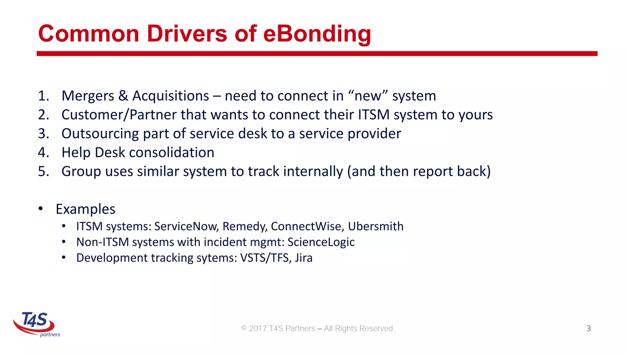 Integration ITSM - Considerations for eBonding | PPT