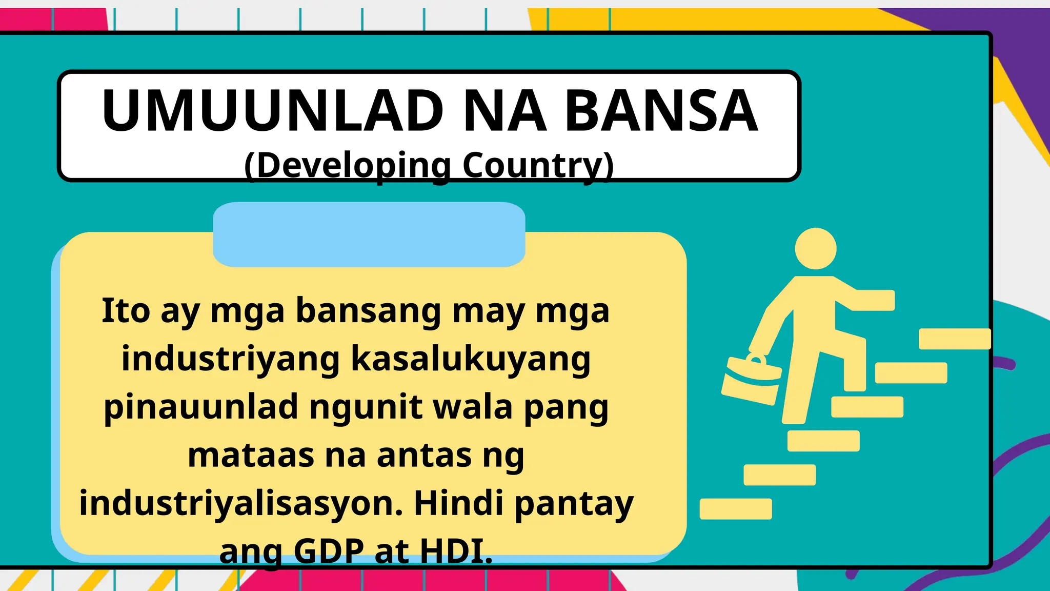 HDI at MGA GAMPANIN NG MAMAMAYANG FILIPINO SA PAMBANSANG KAUNLARAN ...