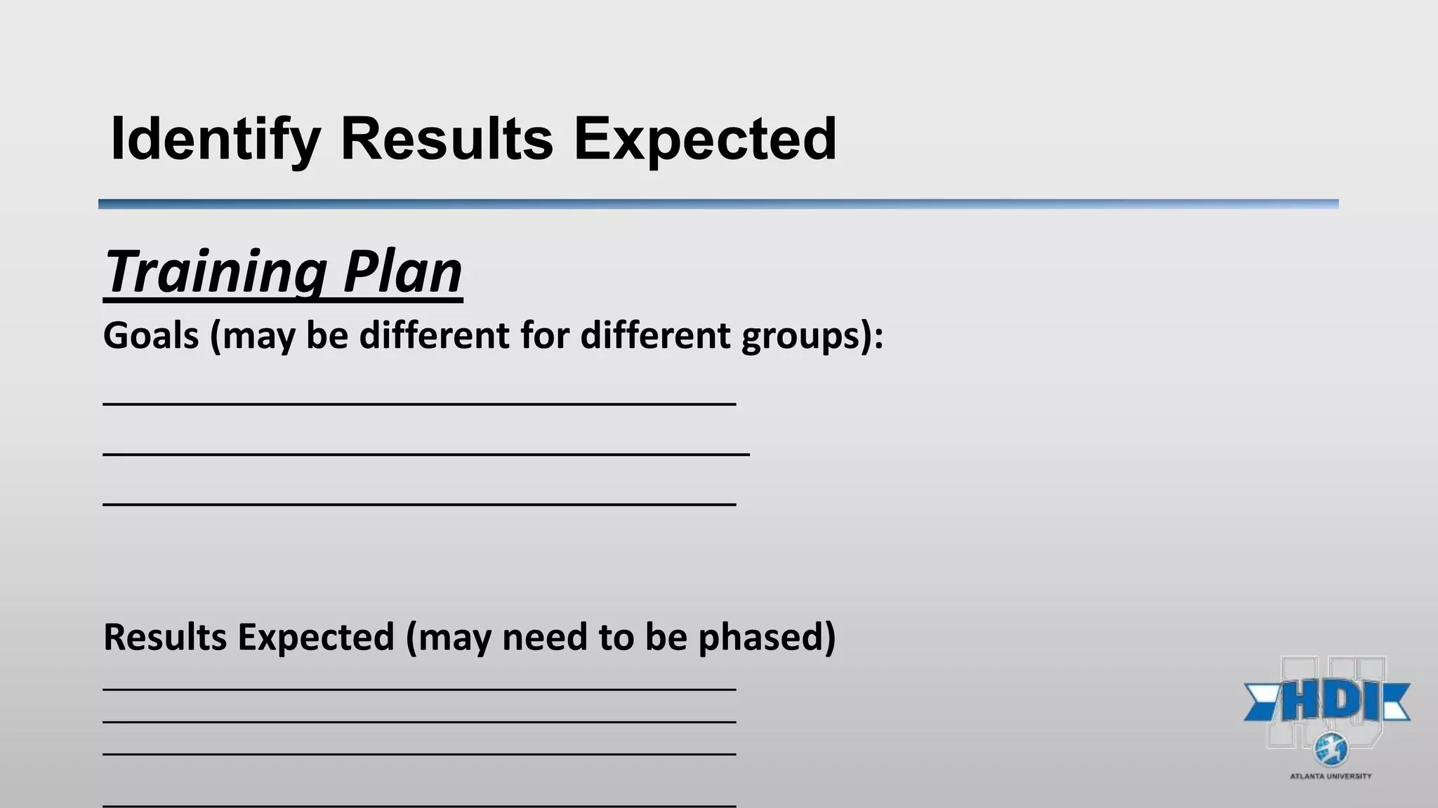 HDIAU Lab A - Building the service desk training plan | PPTX