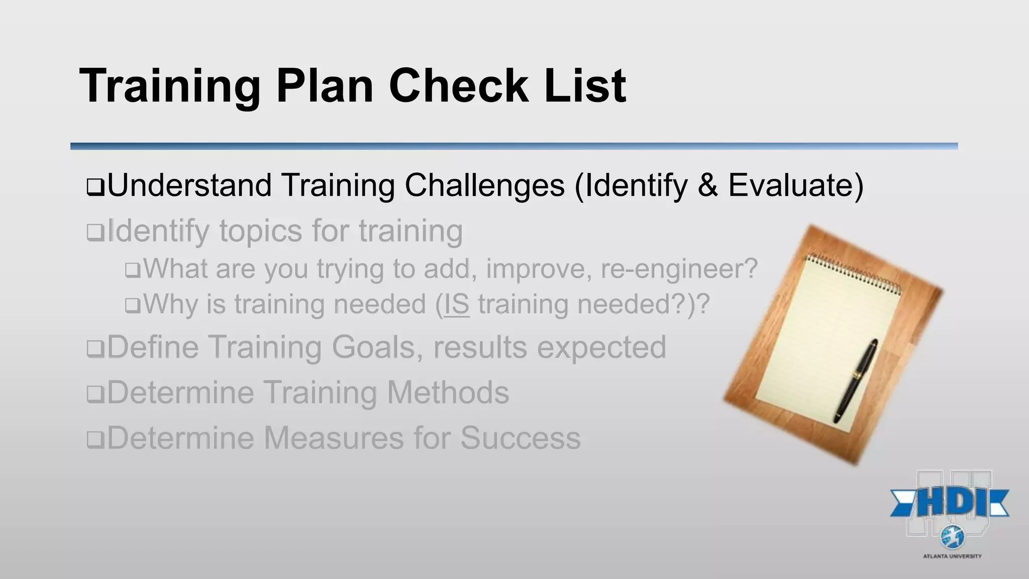 HDIAU Lab A - Building the service desk training plan | PPTX