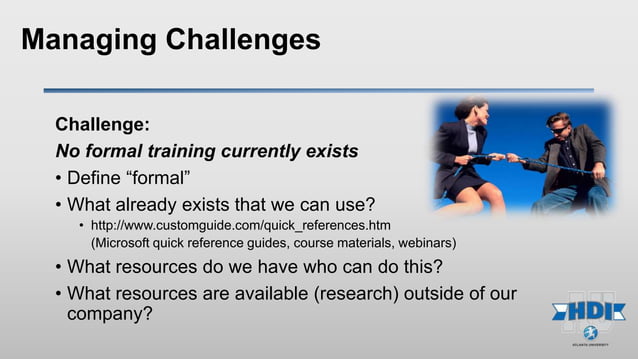 HDIAU Lab A - Building the service desk training plan | PPTX