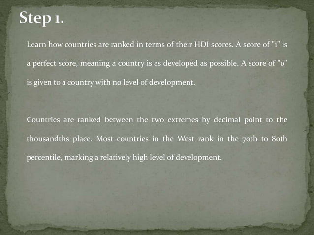 Hdi calculation | PPTX | Science
