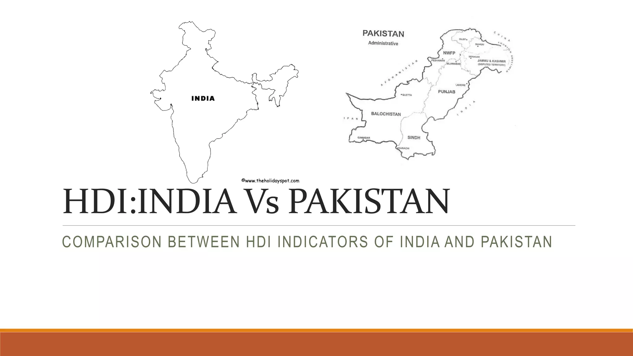 HDI india vs pakistan | PPTX