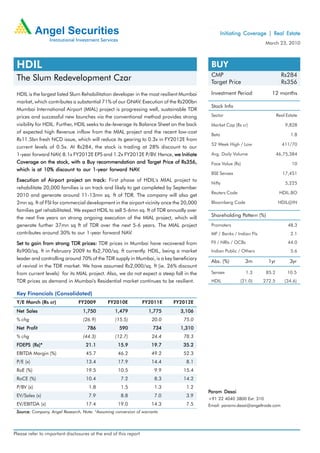HDIL - The Slum Redevelopment Czar | PDF