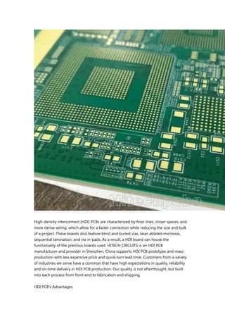 HDI PCB & High Interconnect PCB Manufacturing.docx