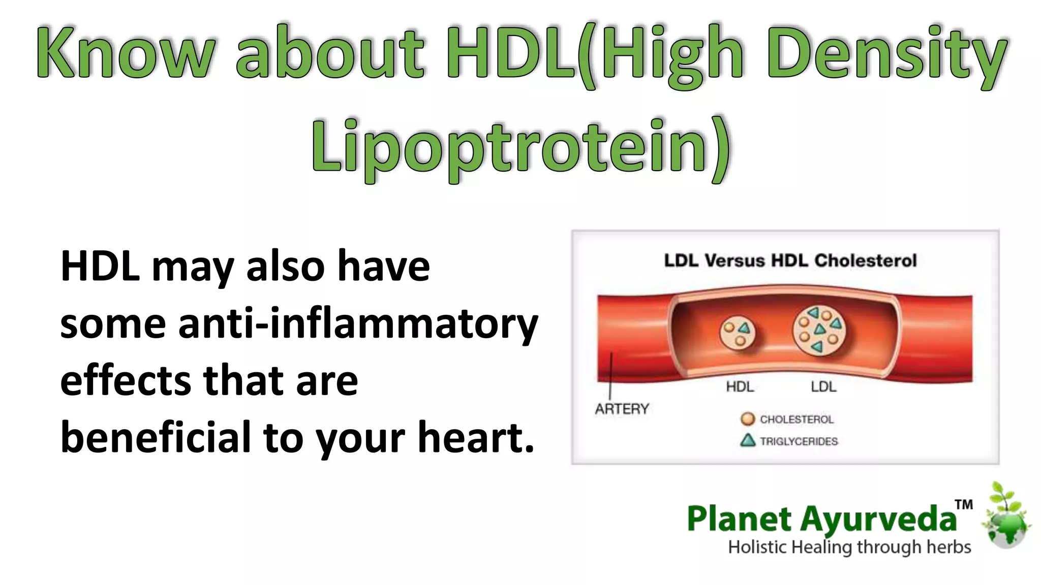 HDL - High Density Lipoptrotein | PPTX