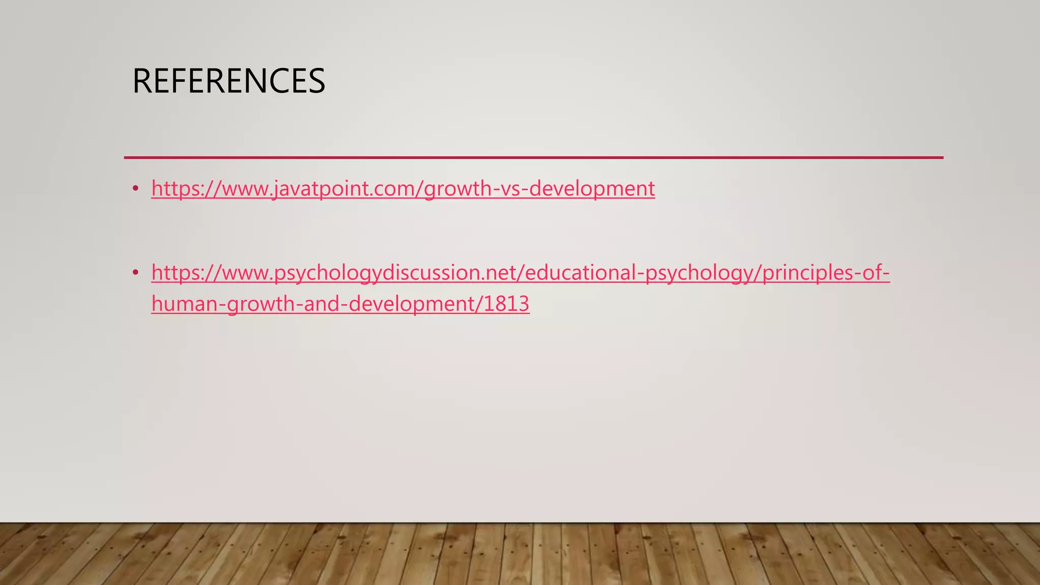 Difference between Growth and Development | PPTX