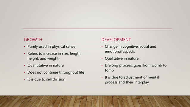 Difference between Growth and Development | PPTX | Biological Sciences | Science