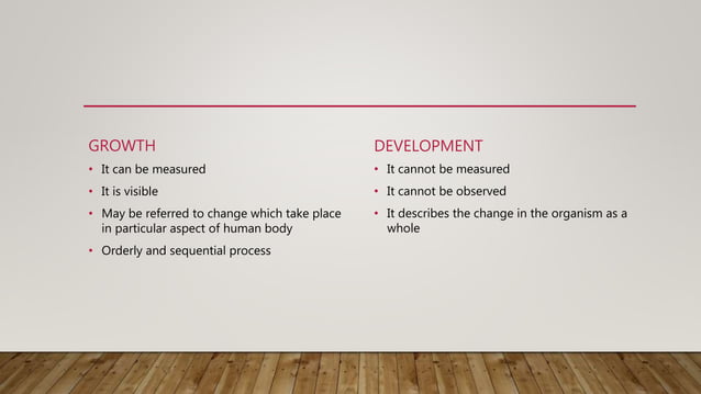Difference between Growth and Development | PPTX | Biological Sciences ...