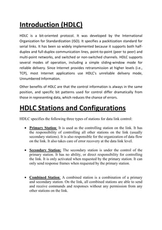 Hdlc | DOCX