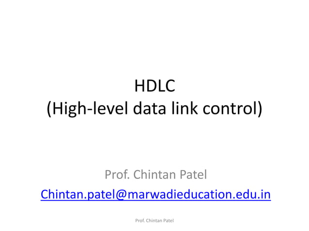 Hdlc | PPT