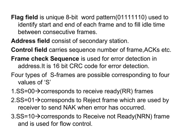 HDLC | PPT | Computer Networking | Computing