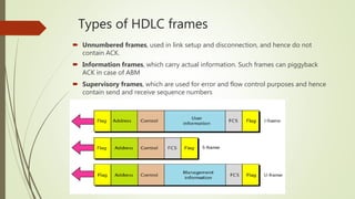 HDLC(High level Data Link Control) | PPTX