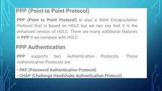 Hdlc and ppp | PPT