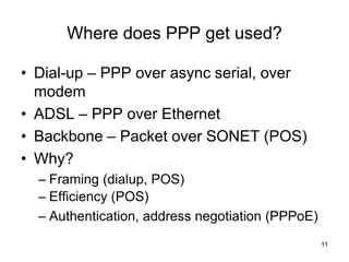 High level data link control and point to point protocol | PPT