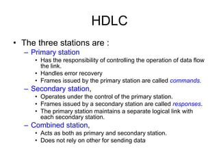 High level data link control and point to point protocol | PPT