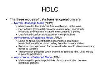 High level data link control and point to point protocol | PPT