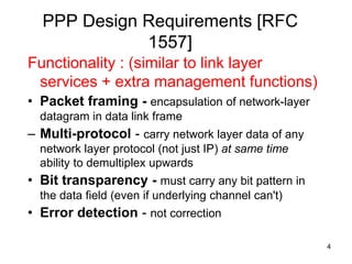 High level data link control and point to point protocol | PPT