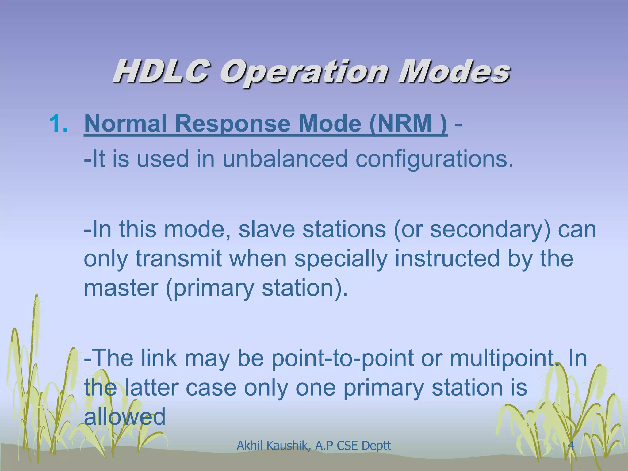HDLC & basic protocols | PPTX