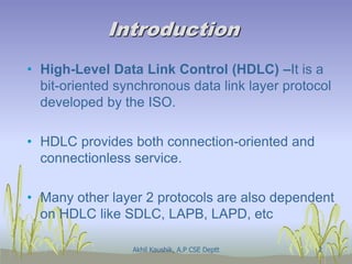 HDLC & basic protocols | PPTX