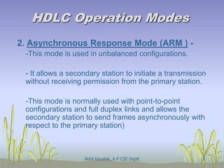 HDLC & basic protocols | PPTX