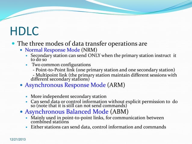 Hdlchigh Level Data Link Control Ppt 6783