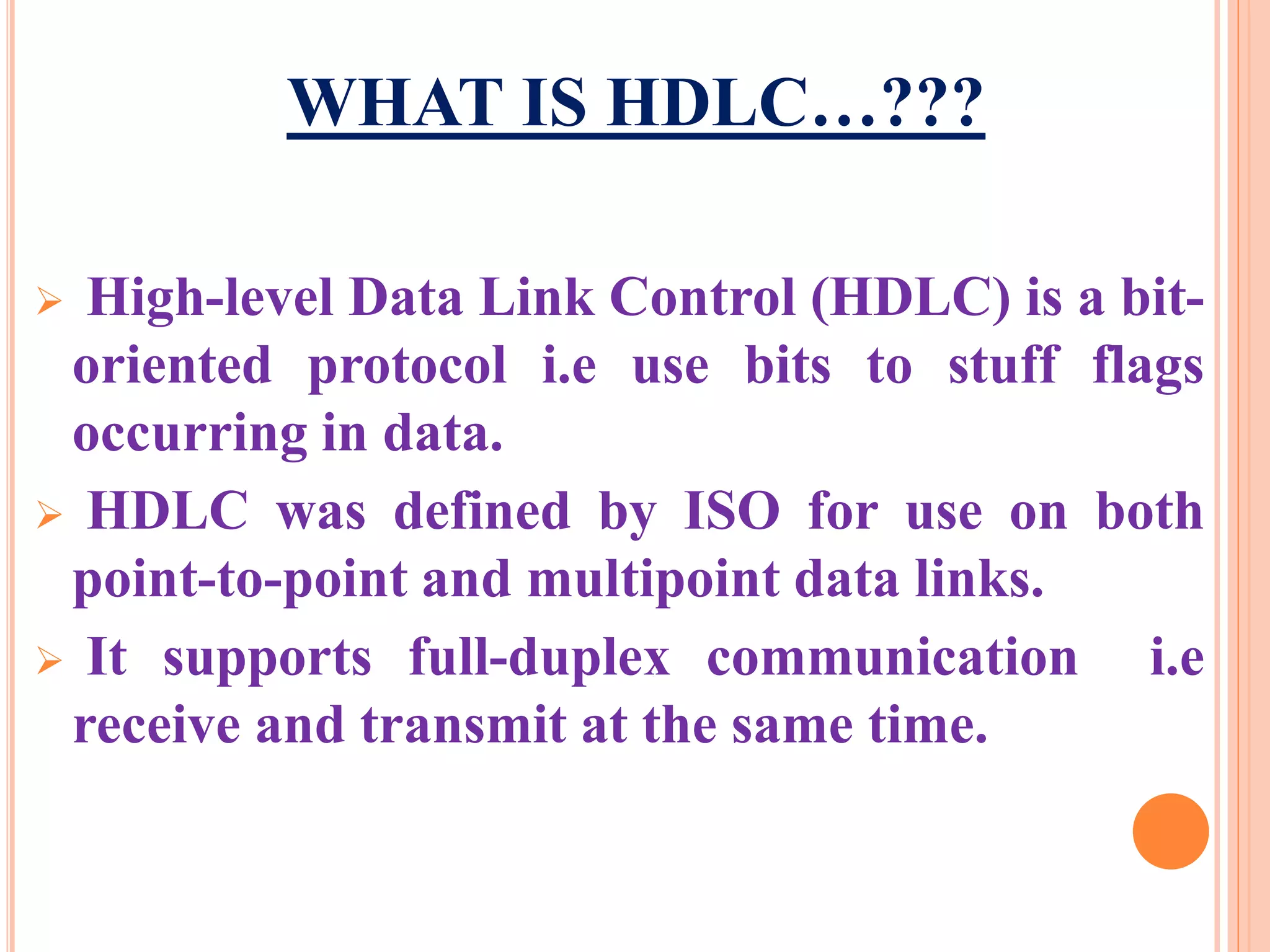 Hdlc ppt.. | PPTX