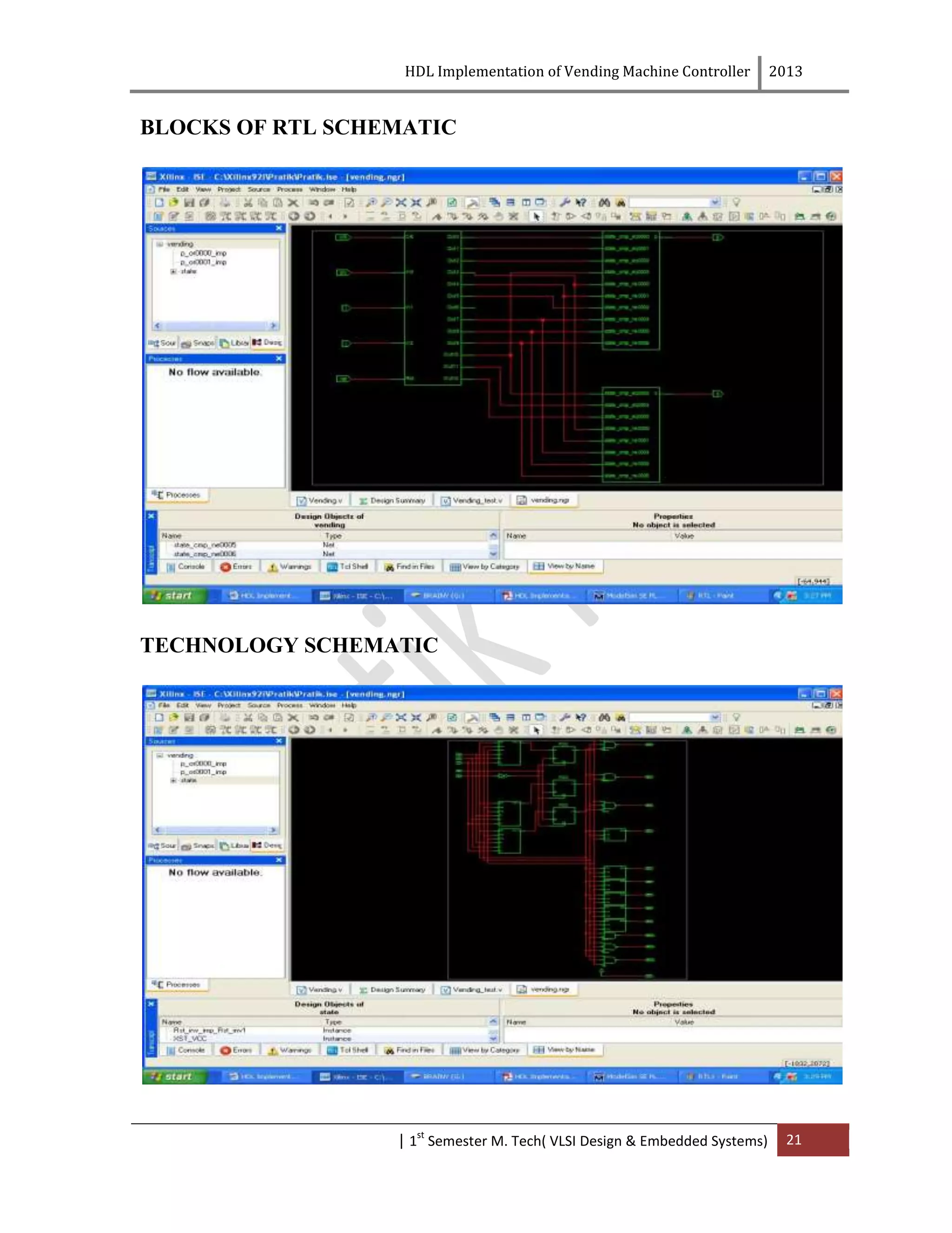 Hdl Implementation Of Vending Machine Report With Verilog Code Pdf